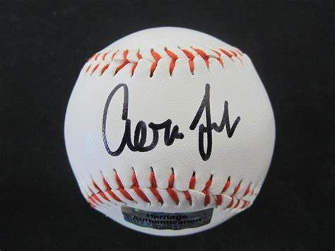 Aaron Judge Autographed Baseball W Coa