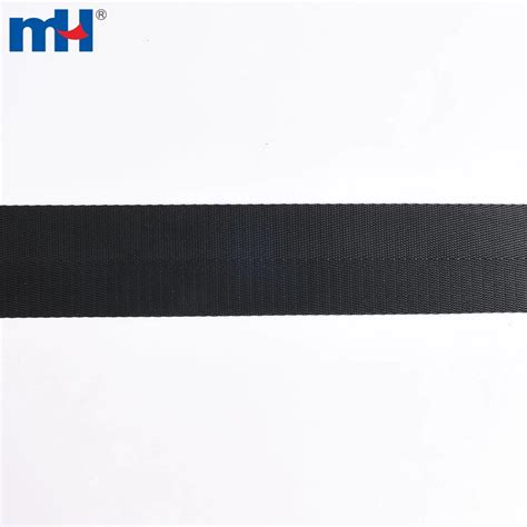 50mm Black Herringbone Twill Polyester Webbing Strap Tape