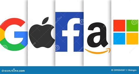 Gafam The Biggest Companies In Information Technology Editorial Photography Image Of Giants