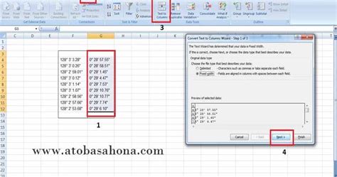 Cara Mudah Memisahkan Angka Koordinat Geografis Di Excel Ato Basahona