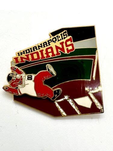Vintage Indianapolis Indians Slider Lapel Hat Pin Minor League Baseball