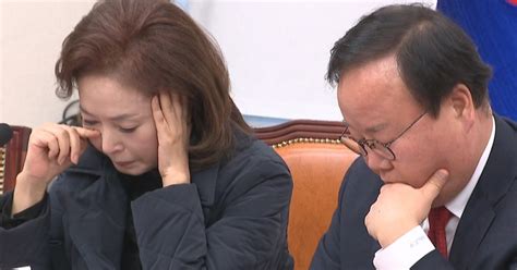 계엄 사태 감싸며 울먹인 친윤누구 보며 정치하냐 직격