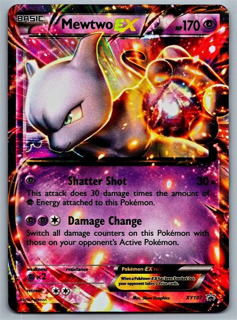 Mavin Mewtwo Ex Xy107 Ultra Rare Holo Pokemon Xy Black Star Promo
