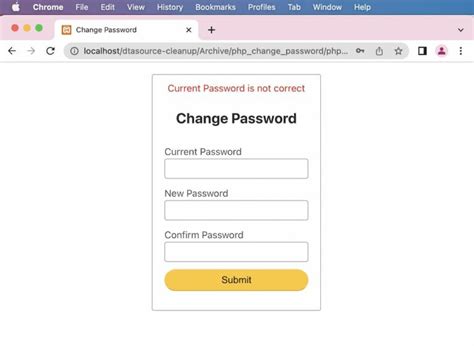 PHP Change Password Script Phppot