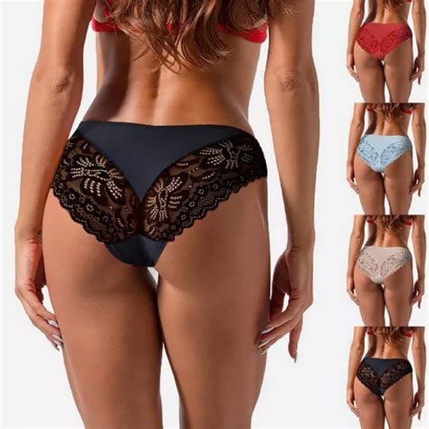 DAMEN FRAUN SCHLÜPFER Sexy Lace Slips Unterwäsche Spitzenhöschen Slips