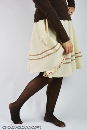 The Easy Way To Hem A Circle Skirt In Min With Bias Tape Cucicucicoo