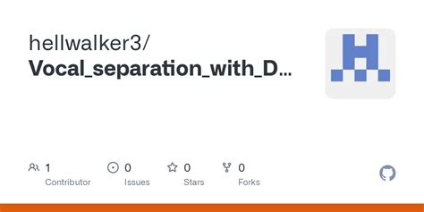 Github Hellwalker Vocal Separation With Demucs And Speaker