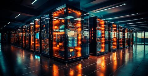 Premium Ai Image Network Of Connections In Servers Data Storage Systems In Data Centers Ai