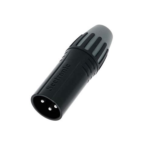 Seetronic Xlr Cable Connector Pin Male Black Housing Scmm B By Seetronic Procom Middle
