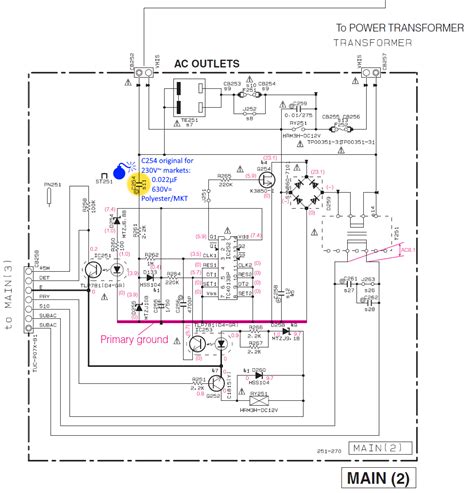 Yamaha A S Schematic Detail Standby Circuit With Defective Capacitor C As C