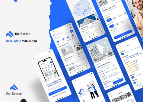 Real Estate Mobile App Ui Kit Uiux App Ui Design Behance