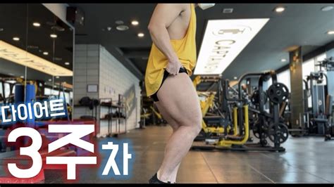 다이어트 3주차 이제 24주밖에 안남았네요 Youtube