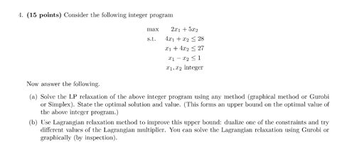 solved consider the following integer program max 211 62 s t ax1 r2