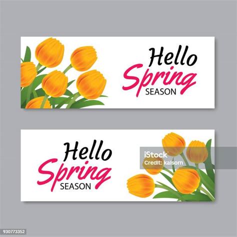 화려한 꽃과 봄 인사말 카드 배너 서식 파일 안녕하세요 사용 증서 벽지 전단지 초대장 포스터 브로셔 쿠폰 할인 될 수 있습니다 3월에 대한 스톡 벡터 아트 및 기타 이미지