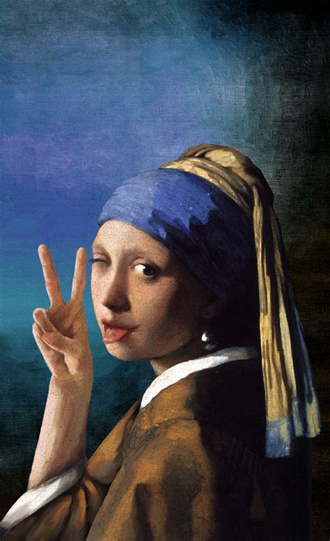 名画二次创作《带珍珠耳环的少女》