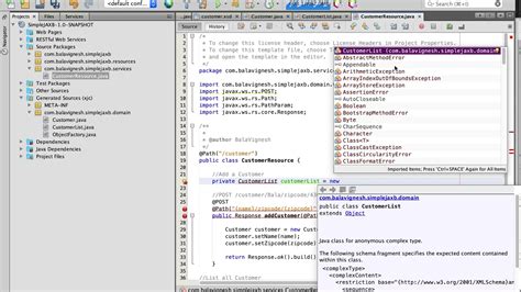 how to develop a simple jaxb jax rs application using xsd based on