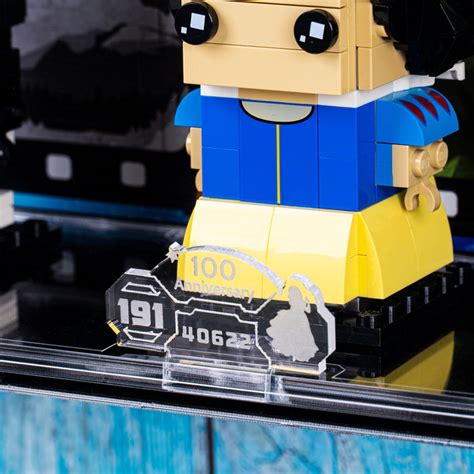 Wall Mounted Display Case For Lego® Brickheadz Disney 100th Celebratio