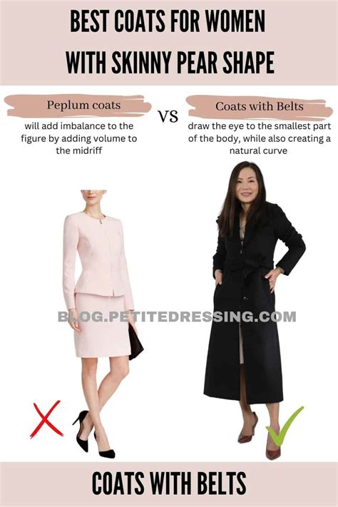 Coat Guide For Women With Skinny Pear Shape