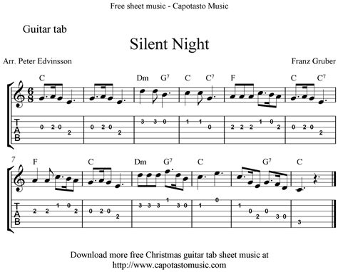 Printable Guitar Tab Sheets