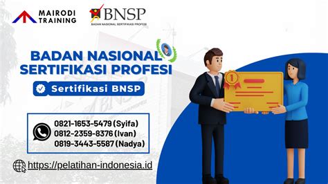 Sertifikasi BNSP Badan Nasional Sertifikasi Profesi