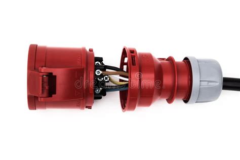 The Power Three Phase Socket Stock Image Image Of Plastic Electrical 84505431