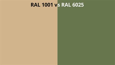 Ral 1001 Vs 6025 Ral Colour Chart Uk