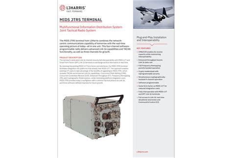 Mids Jtrs Terminal Sell Sheet L3harris® Fast Forward