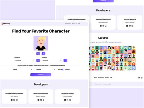 Peoplify Random Avatar Generator By Sara Rajabi Moghaddam On Dribbble