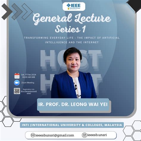 General Lecture Series 1 Ieee Sb Universitas Sriwijaya