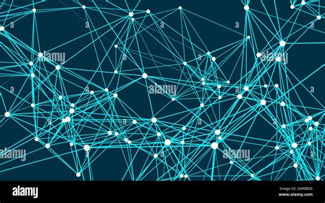 Abstract Connections Are In Space Background With Connecting Dots And Lines Connection