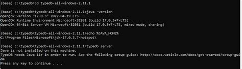 Issue With Java And Win 11 Typedb Discussion Forum