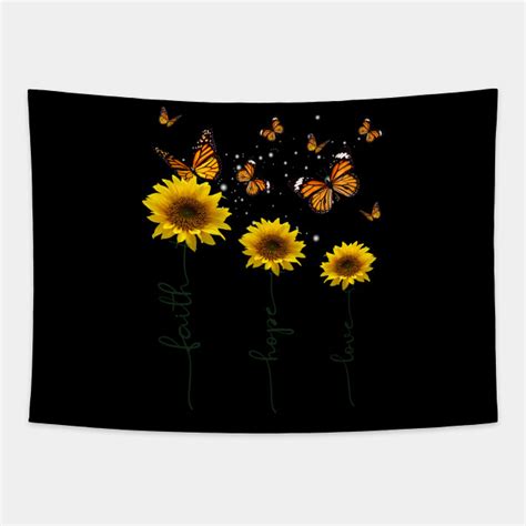 Faith Hope Love Butterfly Butterfly Tapestry Teepublic