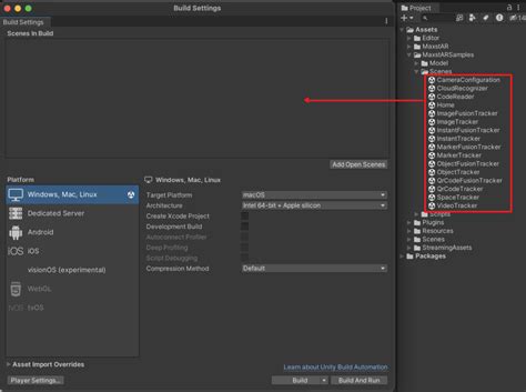 Documentation Unity Setup Guide ㅣ Maxst Developer Site