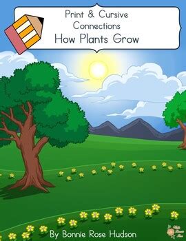 Print Cursive Connections How Plants Grow By WriteBonnieRose TPT