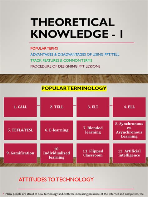 Theoretical Knowledge 1 Pdf Educational Technology Pedagogy