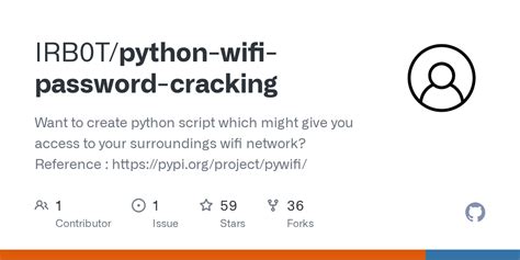 Python Wifi Password Crackingwificrackpy At Master · Irb0tpython Wifi Password Cracking · Github