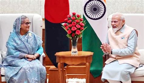 দিল্লিতে মোদি শেখ হাসিনা বৈঠক