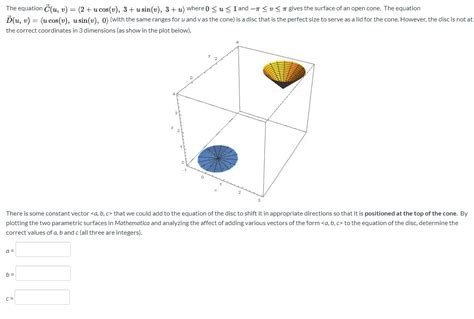 Match The Plot Of Each Parametric Surface To Its