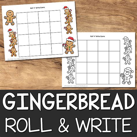 Roll And Write Free Printable FREE Printables