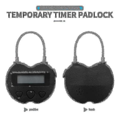 Smart Time Lock Lcd Display Time Lock Usb Rechargeable Temporary Timer Padlock Travel Electronic
