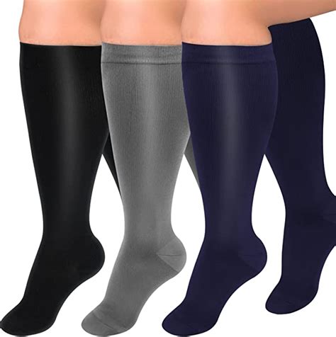 3 Pairs Cool Calf Compression Socks For Man And Woman 20 30 Mmhg） Ac