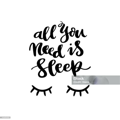 손으로 그린 글자 문구 트렌디 한 서예 스타일로 속눈썹으로 잠을 자면 충분합니다 카드 머그잔 브로셔 포스터 티셔츠 전화 케이스 등에 사용할 수 있습니다 벡터 이미지입니다