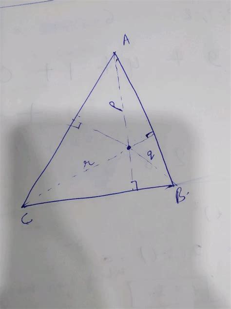 In Any Triangle ABC The Vertices A B And C Are Distance Of P Q R From The Orthocenter Then