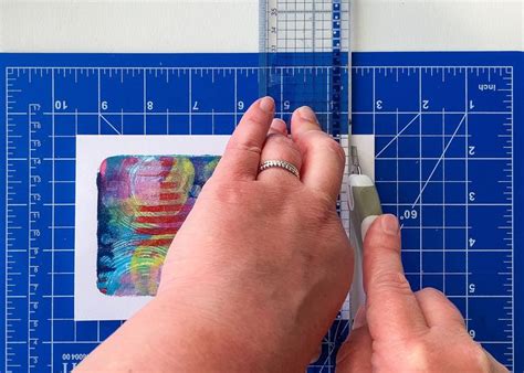 Gel Printing Cards With The Gelli Arts® Mini Placement Tool By Marsha