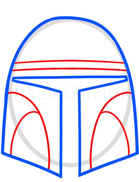 Jango Fett Helmet Drawing Boba Fett Helmet Blueprint Metal Print By