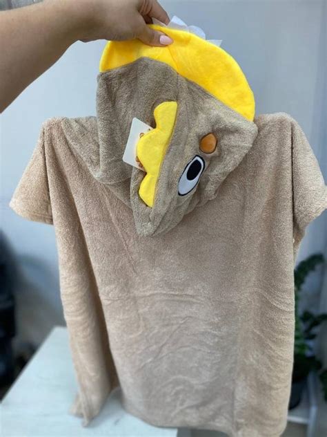 Куточок після купання дракончик бежевий код м 36637 — ціна 455 грн у каталозі Рушники Купити