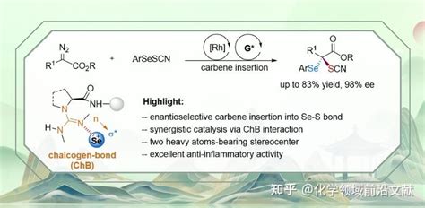 四川大学冯小明和刘小华团队angew：硫族键辅助rhii胍协同催化α 重氮酯的对映选择性se S键插入反应 知乎