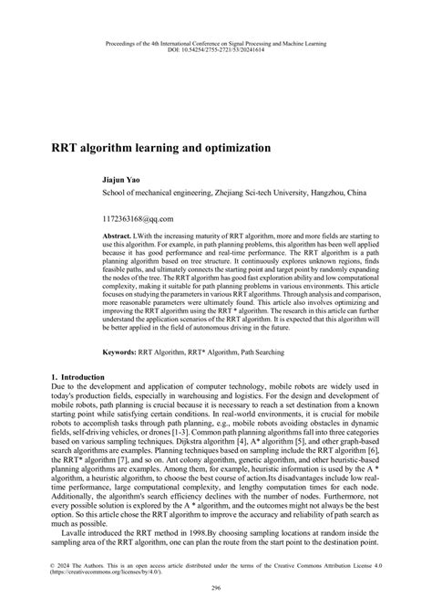 Pdf Rrt Algorithm Learning And Optimization