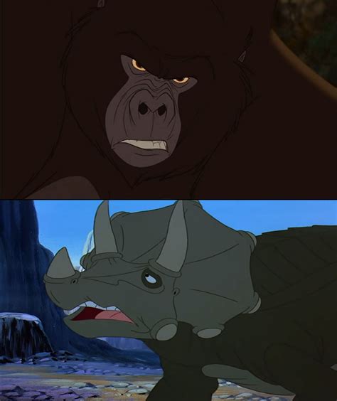 Kerchak Angry At Mr Threehorn By Benhughes14 On Deviantart