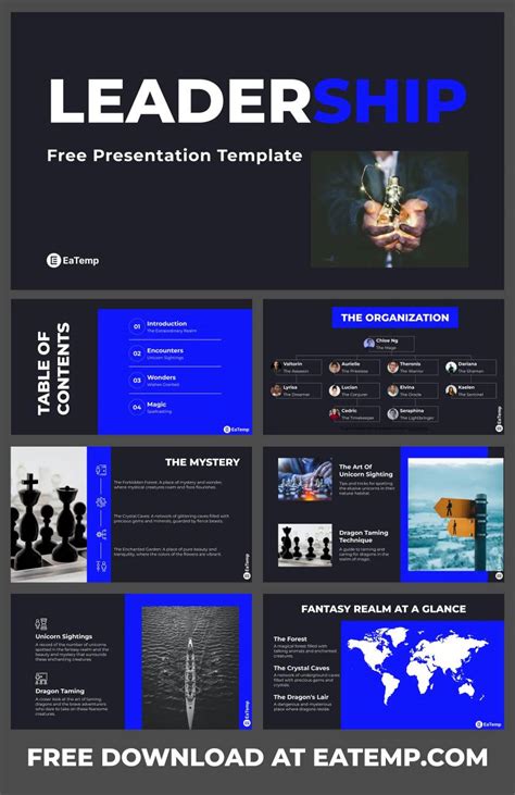 Leadership Powerpoint Presentation Template Eatemp